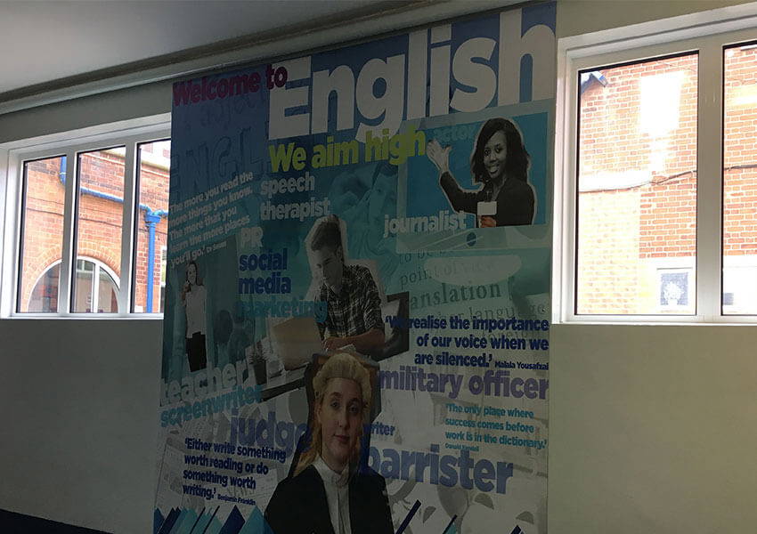 Curriculum wall displays transform Newbridge High School