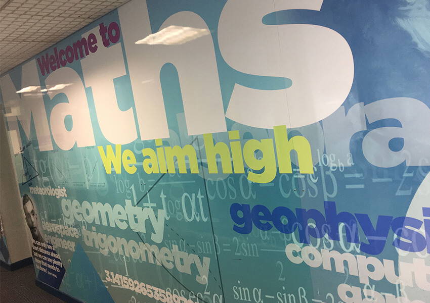 Curriculum wall displays transform Newbridge High School