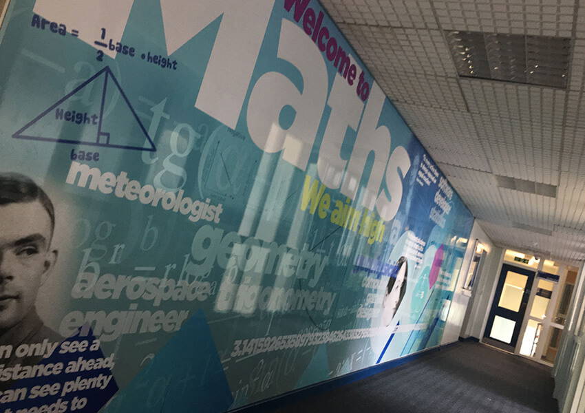 Curriculum wall displays transform Newbridge High School