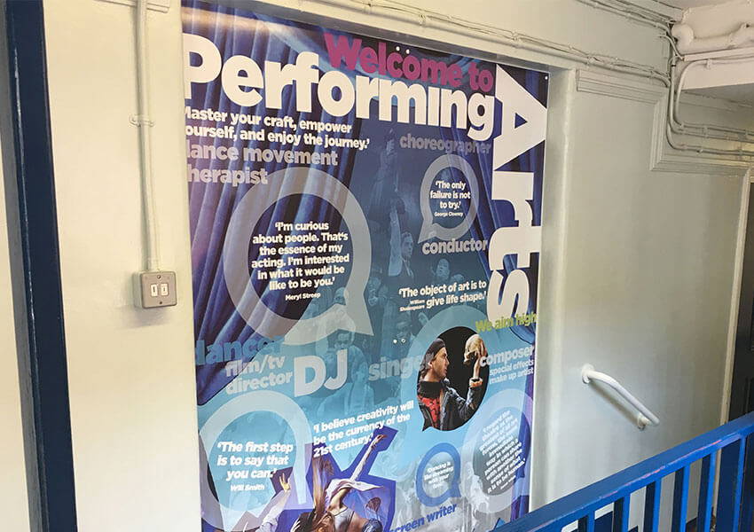 Curriculum wall displays transform Newbridge High School