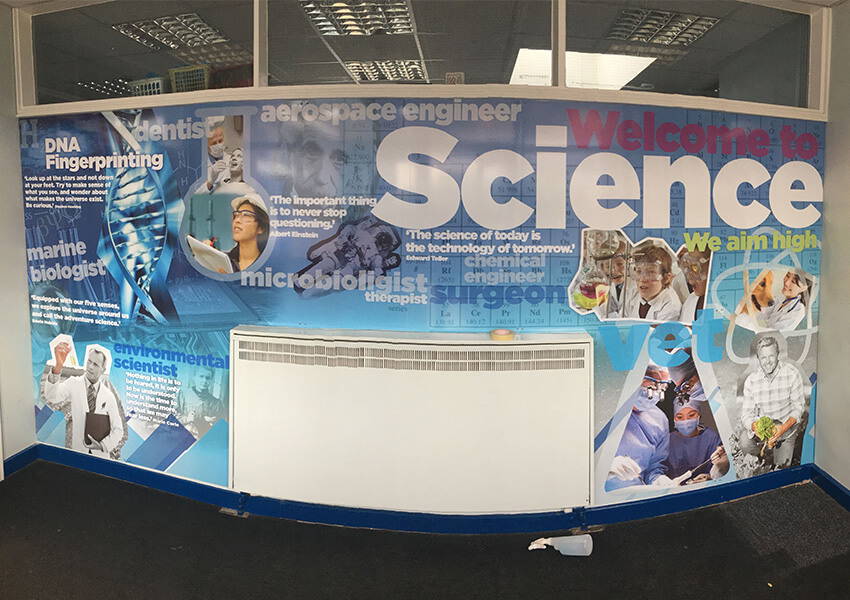 Curriculum wall displays transform Newbridge High School