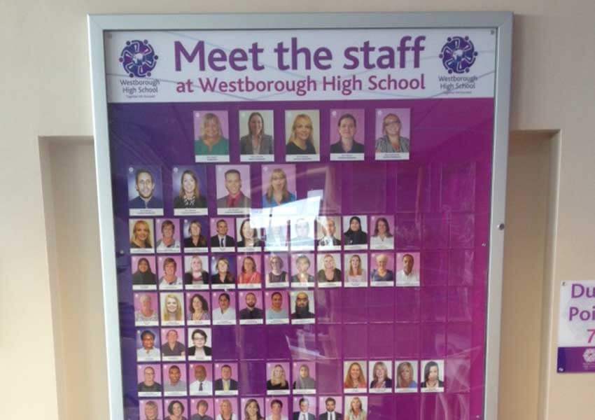 School Wall Displays at Westborough High School - Design For Education