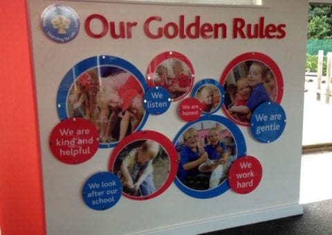Custom Core Values Wall Displays For Primary Schools