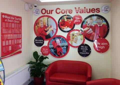 Custom Core Values Wall Displays For Primary Schools
