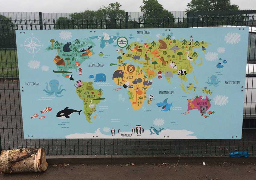 School World Map - Design For Education