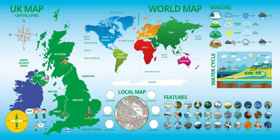 Customisable Geography Wall Display for Primary Schools - Design For ...
