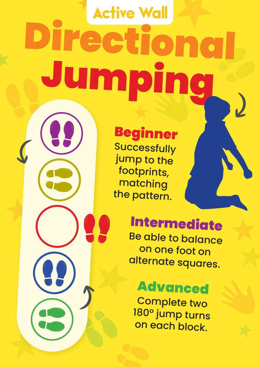 Sensory Circuit - Active Wall - Directional Jumping - Design For Education
