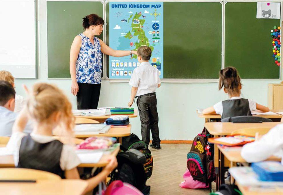 UK Map Wall Display with Animals for Early Years Learning - Design For ...