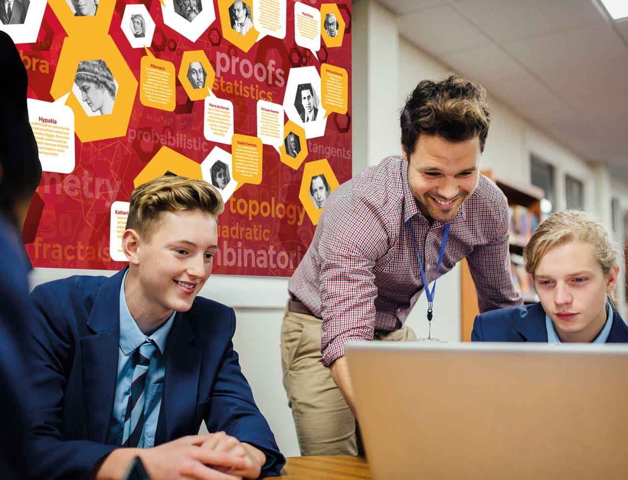 Famous Mathematicians School Wall Display - Design For Education