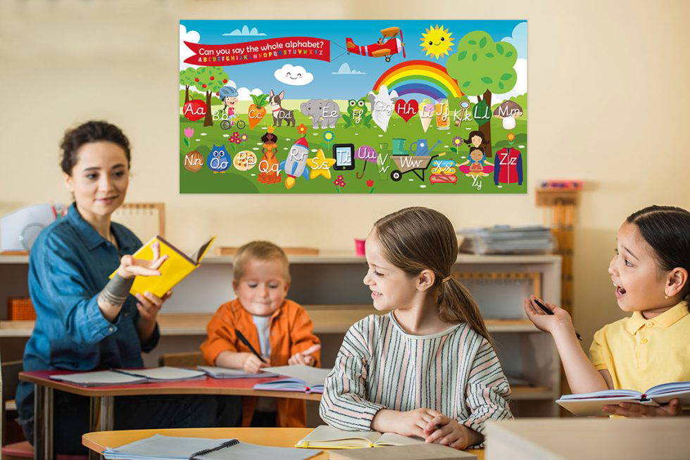 Alphabet Wall Graphic For EYFS - Design For Education